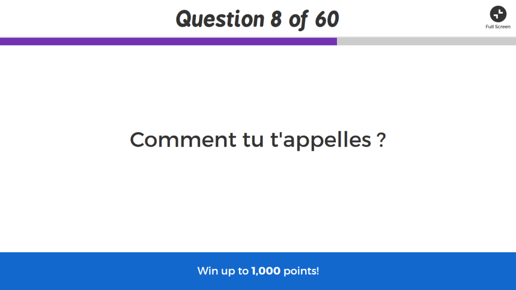 Réviser le Français basique grâce à Kahoot – Profesor Plans. ¡Una vida ...