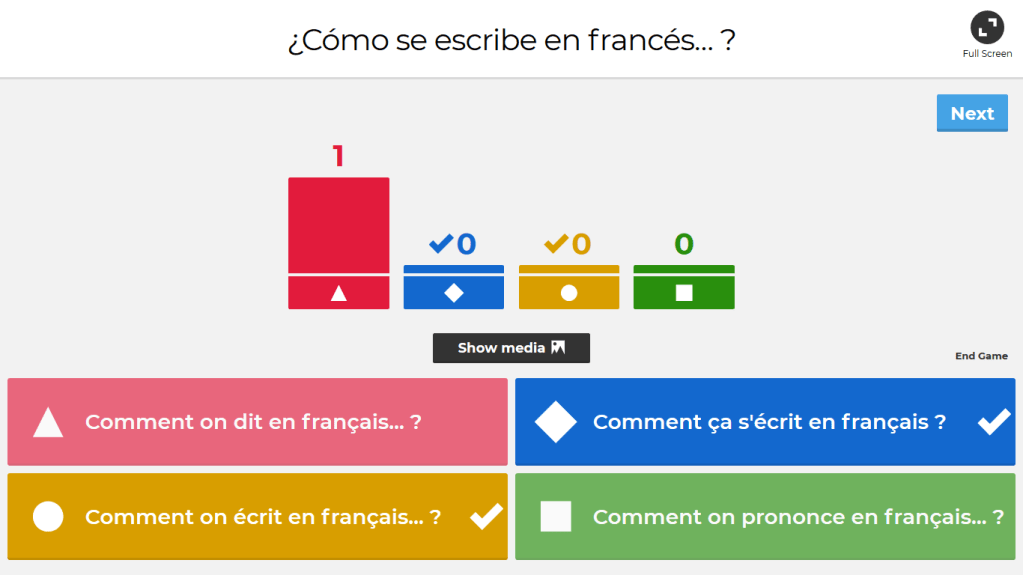 Réviser le Français basique grâce à Kahoot – Profesor Plans. ¡Una vida ...